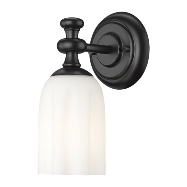 Z-Lite 1102-1S-MB Orion Matte Black Wall Sconce | DelMarFans.com