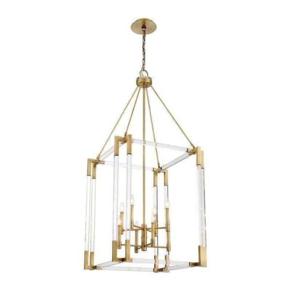 Metropolitan N7357-790 Prima Vista 8-Light Aged Antique Brass Pendant ...
