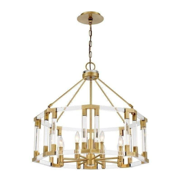 Metropolitan N7358-790 Prima Vista 8-Light Aged Antique Brass ...
