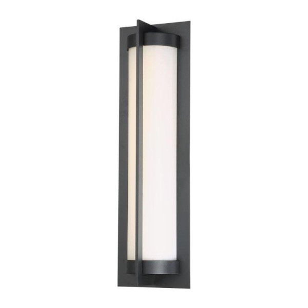 dweLED WS-W45720-BK Oberon 1-Light Black Outdoor Wall Sconce ...
